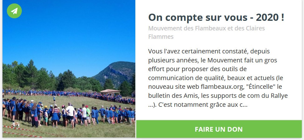 Soutenir les Flambeaux - Mouvement des Flambeaux